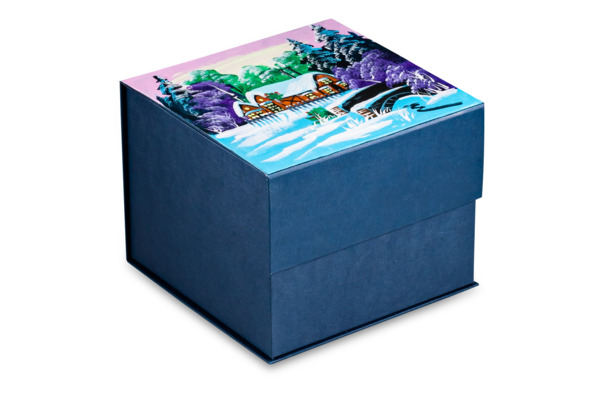 Игрушка елочная шар Bartosh Дома ждут 10 см, стекло, п/к - купить за ...